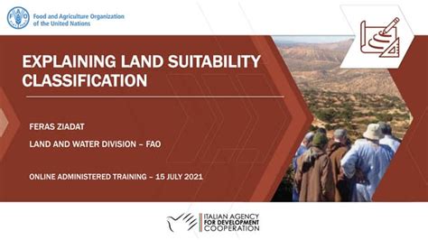 The Land Suitability Mapping Classification Ppt