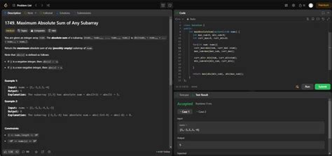 Day 19 Of 100daysofcode Maximum Absolute Sum Of Subarray