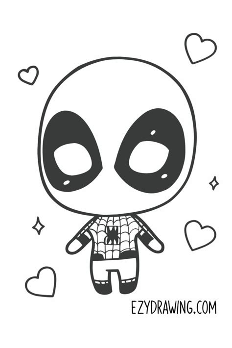 22 Easy Cute Spiderman Drawing Ideas
