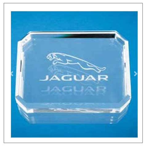 Engraved Glass Paperweight Rectangular Signs Display Shop
