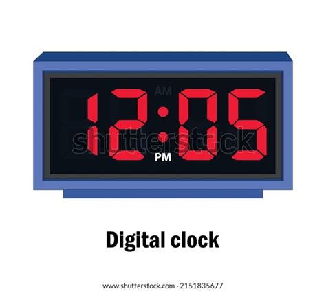 8 05 Digital Clock Over 6 Royalty Free Licensable Stock Illustrations