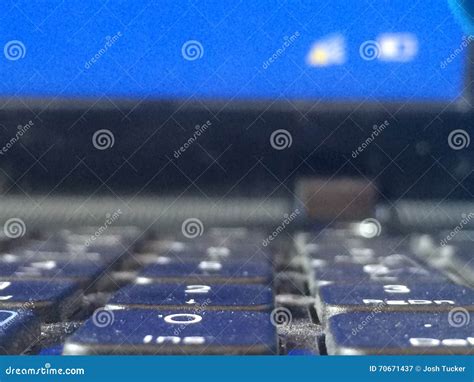computer keyboard and screen stock image image of computer reflection 70671437