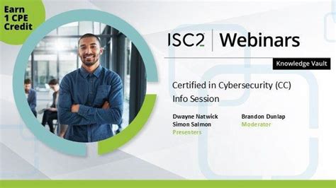 Certified In Cybersecurity Cc Info Session Bolt Resources