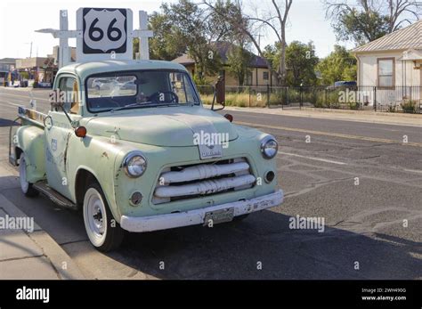 Vintage Classic 1954 55 Dodge C Series Pickup Truck On Route 66 Usa
