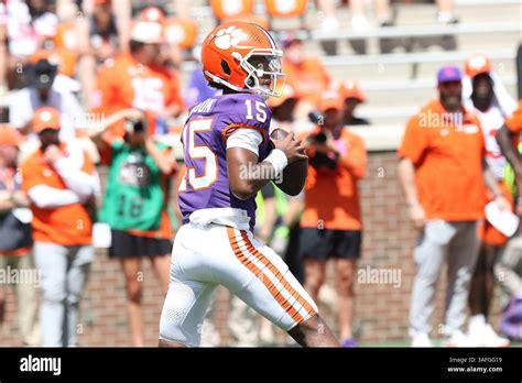 Clemson Sc April 05 Clemson Tigers Quarterback Chris Denson 15