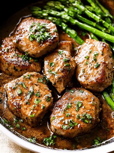 Pork Medallions With Delicious Pan Sauce For Flavorful Meals Recipes