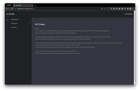 Php 코드이그나이터 Api 생성프론트엔드코드 생성 크몽