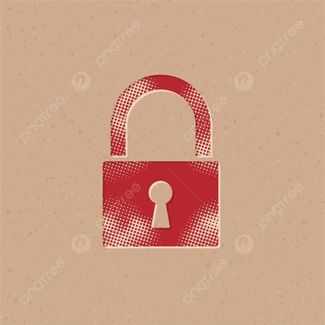 Halftone Icon Padlock Secure Reliable Protection Vector Secure Reliable Protection Png And