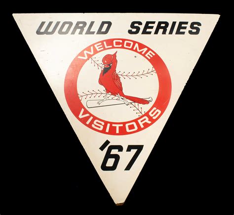 Lot 1967 St Louis Baseball Cardinals World Series Street Sign