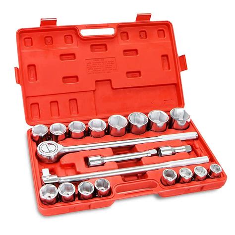 Xtremepowerus 3 4 In Drive Socket Wrench Set Standard Sae Tools 21