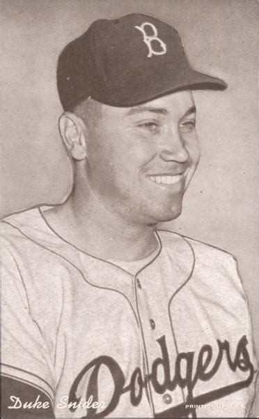 Duke Snider Brooklyn Dodgers Baseball Arcade Card