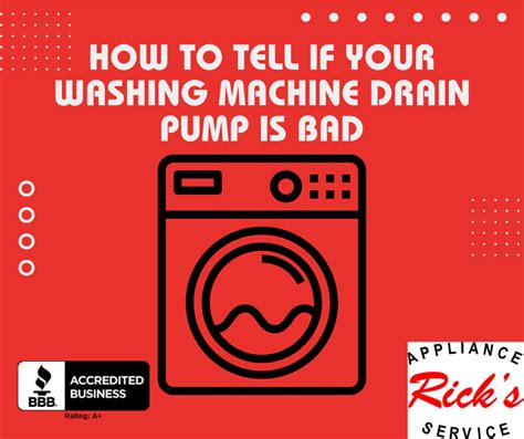 How To Tell If Washing Machine Drain Pump Is Bad