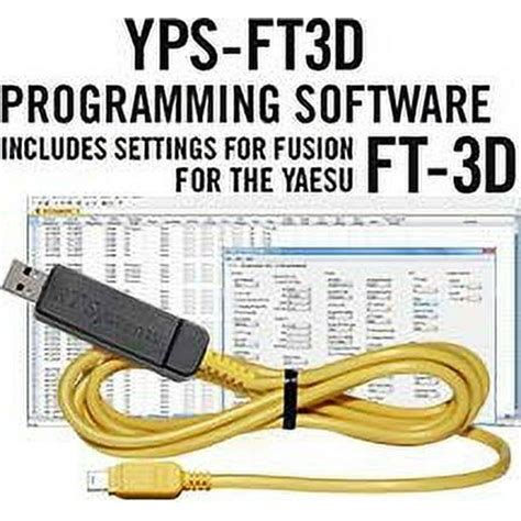 Yaesu Ft 3dr Programming Software With Usb Cable Ft3dr Walmart