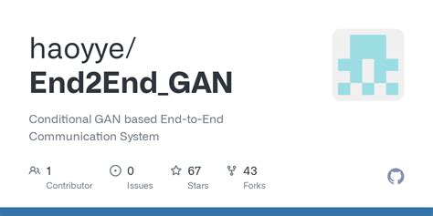Github Haoyyeend2endgan Conditional Gan Based End To End Communication System