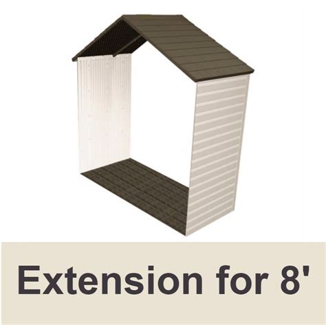Lifetime Shed Extension Kit 6422 30 Inch For 8 Ft Wide Sheds