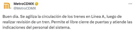 Metro Y Metrobús Cdmx 25 De Abril Una Hora De Retraso Registra La Línea A Que Va De Pantitlán A