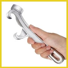 Aluminum Bucket Opener 5 Gallon Pail Opener Silver Buckets Lid Wrench Metal Can
