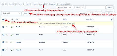 Bulk Approval Issue With The Select All X Entries Link · Issue 1840