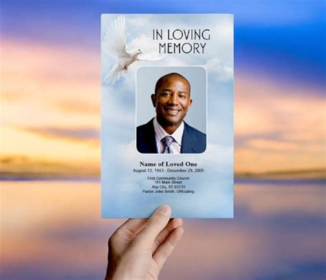Editable Funeral Obituary Template In Adobe Photoshop Obituary