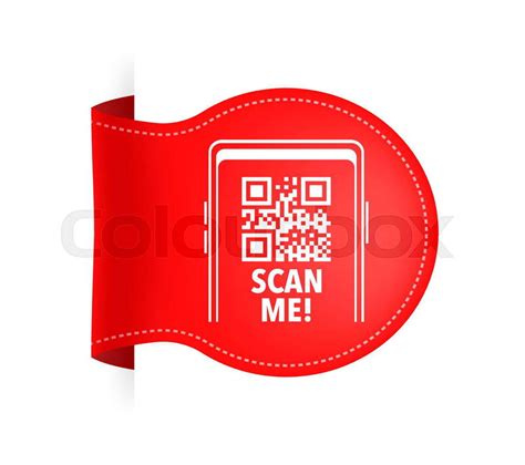 Scan Me Icon With Qr Code Inscription Scan Me Qr Code Labe Colourbox