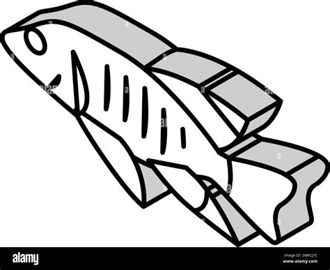 African Cichlids Isometric Icon Vector Illustration Stock Vector Image