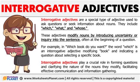 What Is An Interrogative Adjective Definition Of Interrogative Adjective
