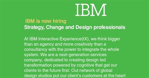 IBM India Careers IBM India Is Hiring Experience And Creative Design Professionals At Pune And