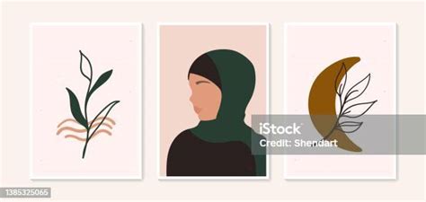 추상적인 여성 모양과 꽃 잎 세트 추상적인 여성은 파스텔 색상의 입술을 얼굴로 향합니다 현대 미술 포스터 컬렉션 꽃과 나뭇잎 구성 벡터 그림입니다 개체 그룹에 대한 스톡