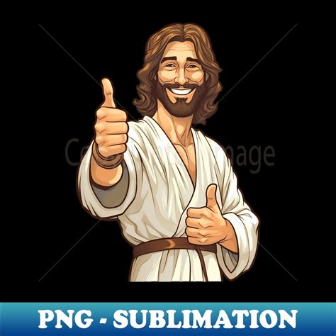 Thumbs Up Jesus High Quality Png Sublimation Download Un Inspire