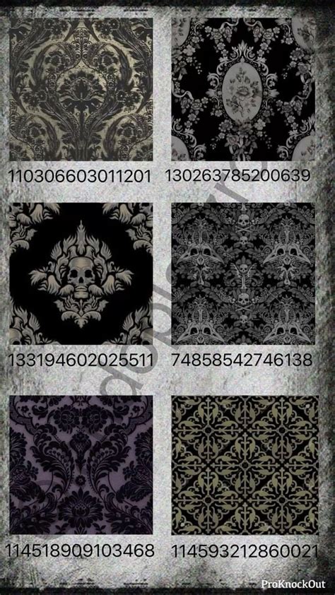 Dark Pattern Decals ⋆ೃ࿔･ Wallpaper Decal Id Roblox Pattern Ids