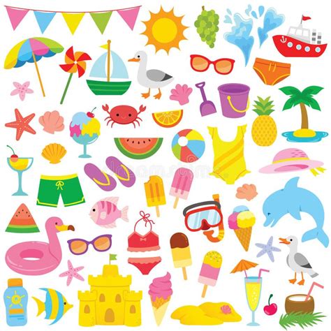 Summer Beach Clip Art Stock Illustrations 12937 Summer Beach Clip