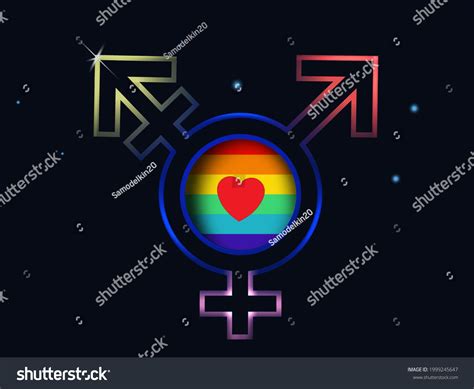 Lgbt Unity Symbol Transgender Gender Symbol Stock Vector Royalty Free