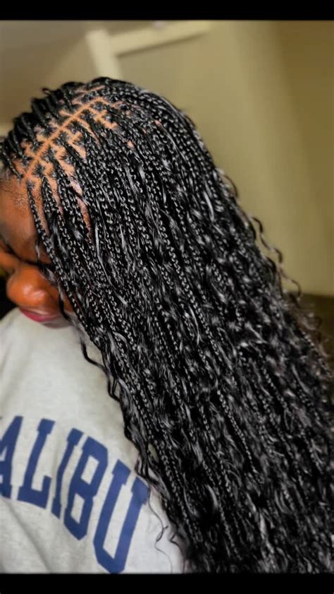 La Braider Los Angeles County Blonde Small Boho Knotless Braids