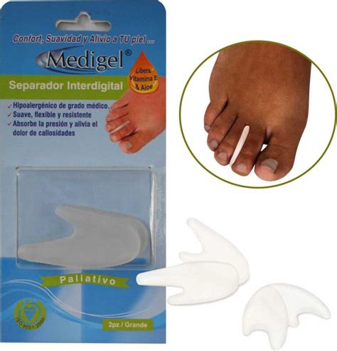 Separador Interdigital Angosto 2pz Blister Medigel Mx