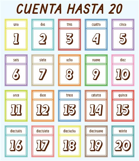 Spanish Number Chart 10 Free Pdf Printables Printablee