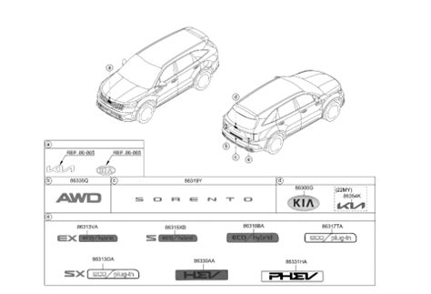 86310p2000 Genuine Kia Emblem Sorento