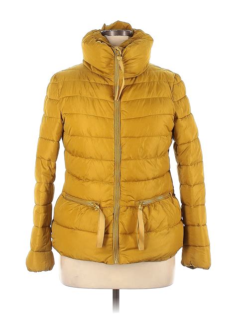 Assorted Brands 100 Polyamide Solid Yellow Coat Size Xxl 51 Off