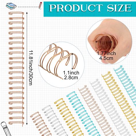 Chengu 20 Pcs Cinch Wire Binding Wire Twin Binding