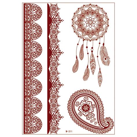 Temporary Tattoo Stickers Lace Sexy Body Waterproof Tattoo Stickers