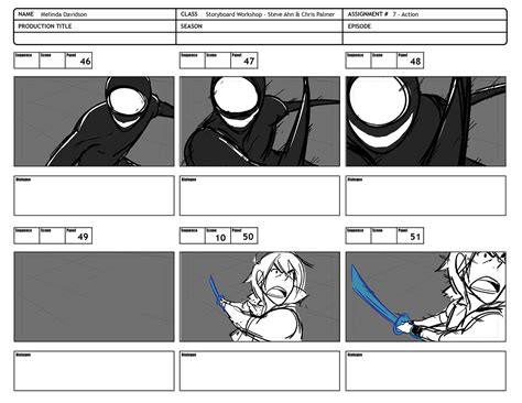 Storyboarding Action Behance