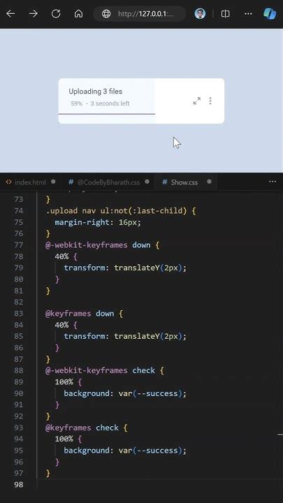Day 098 🤯micro Css Upload Animation Coding Frontend Uidesign Softwaredeveloper