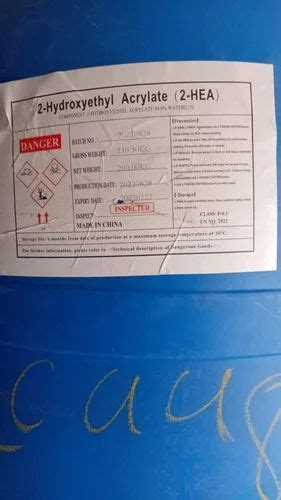 2 Hydroxyethyl Acrylate Hea Liquid At ₹ 160kg In Mumbai Id