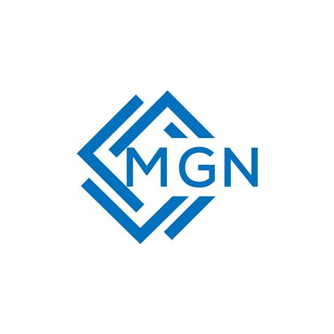 Mgn Letter Designmgn Letter Logo Design On White Background Mgn