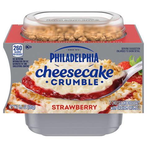 Wegmans Philadelphia Strawberry Cheesecake Desserts With Graham Crumble