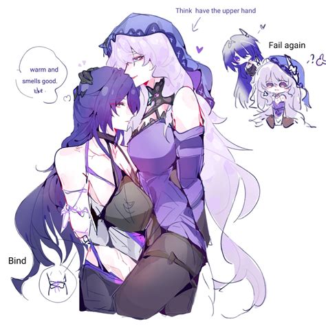 Acheron And Black Swan Honkai And 1 More Drawn By Roymsygxelaxpgk