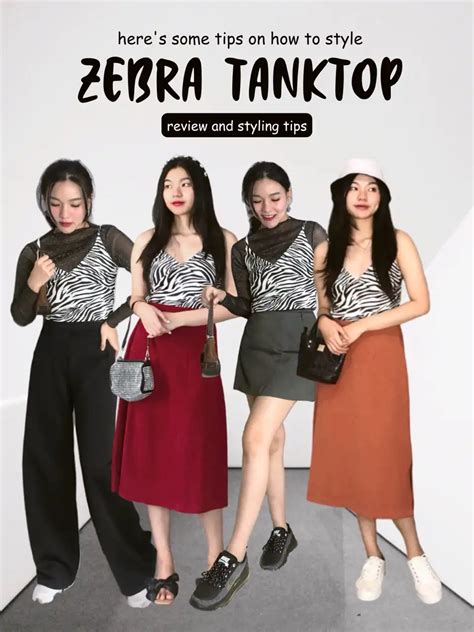 Zebra Tanktop Outfit🖤🤍 | Galeri diposting oleh Ecc | Lemon8