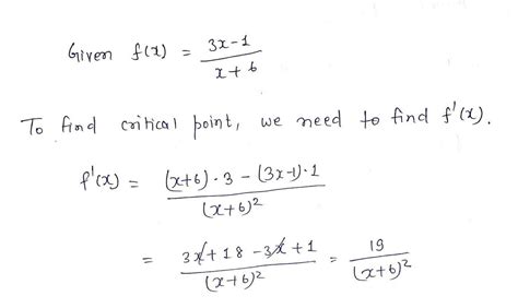 Answered 3x 1 Ind The Critical Points Of The… Bartleby
