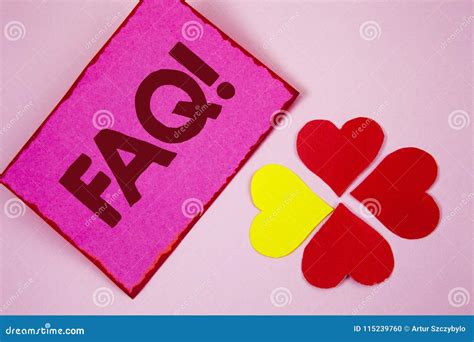 Word Writing Text Faq Motivational Call Business Concept For