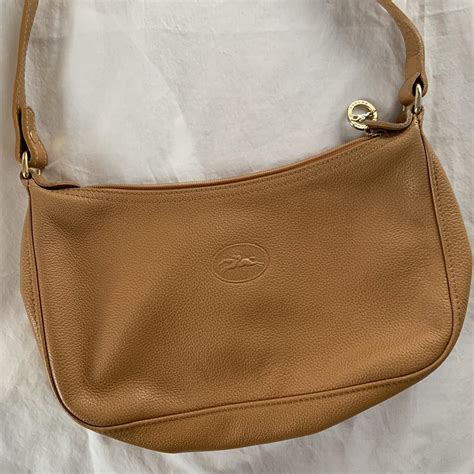Vintage Longchamp Crossbody Bag Camel Genuine Depop