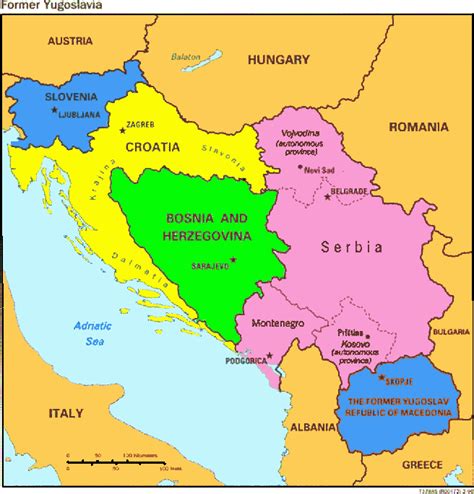 Former Yugoslavia Bosnia Herzegovina Maps